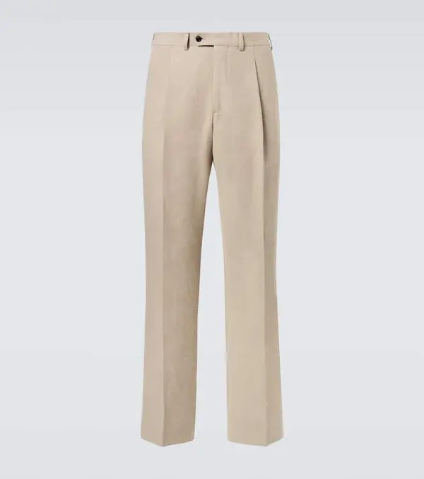 SAMAN AMEL Linen Trousers - Beige