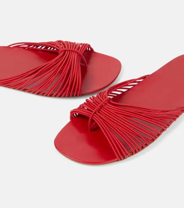 THE ROW Sara Slides - Red