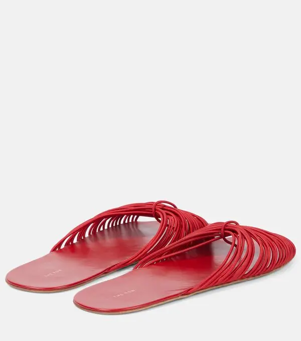 THE ROW Sara Slides - Red