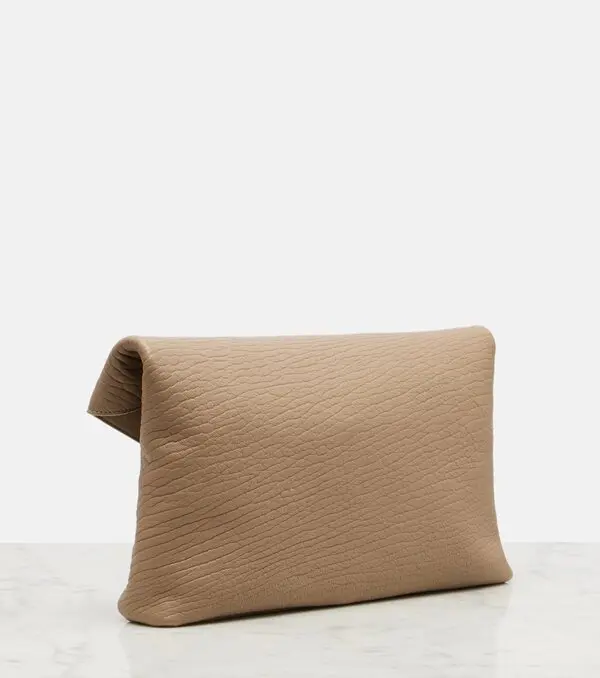Saint Laurent Cassandre Large Clutch - Beige