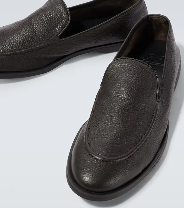 George Cleverley Cornwall Leather Loafers - Brown