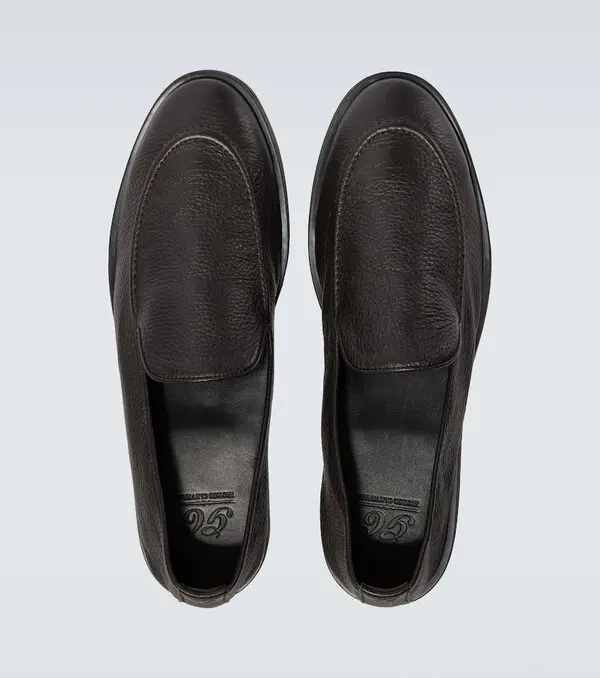 George Cleverley Cornwall Leather Loafers - Brown