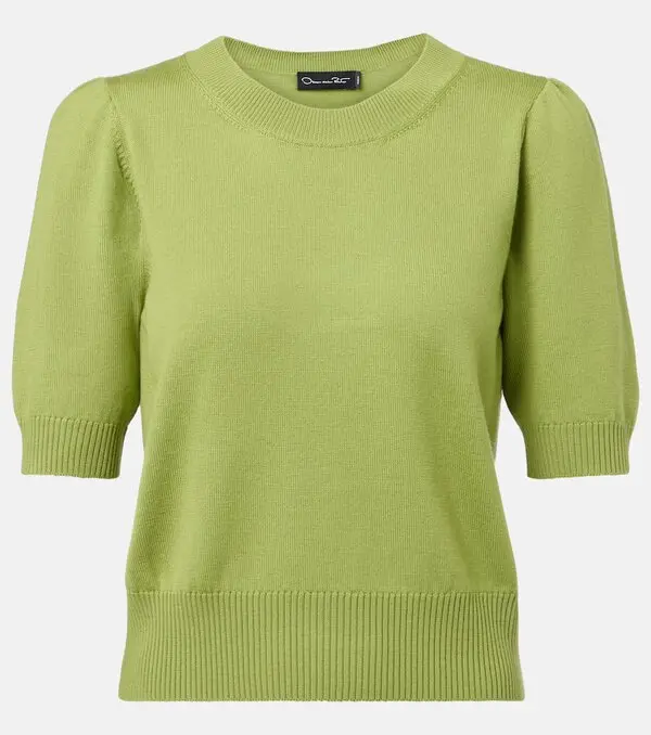 Oscar De La Renta Virgin Wool Crewneck Sweater