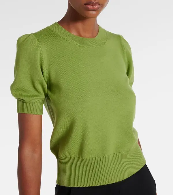 Oscar De La Renta Virgin Wool Crewneck Sweater