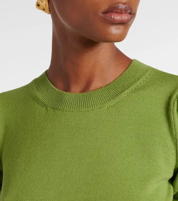 Oscar De La Renta Virgin Wool Crewneck Sweater