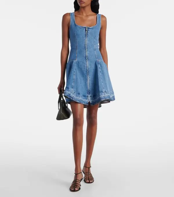 Simkhai Eleodra Denim Minidress