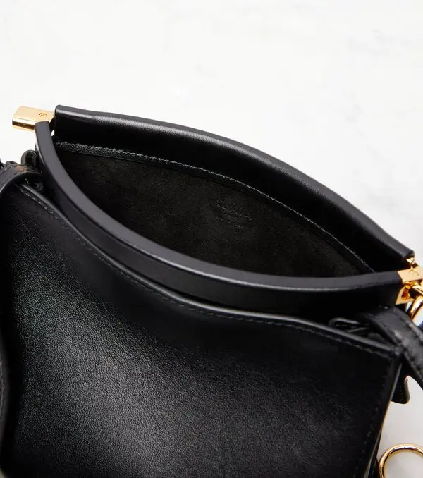 Alaïa Le Click Small Leather Shoulder Bag - Black