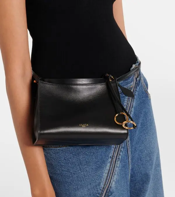 Alaïa Le Click Small Leather Shoulder Bag - Black