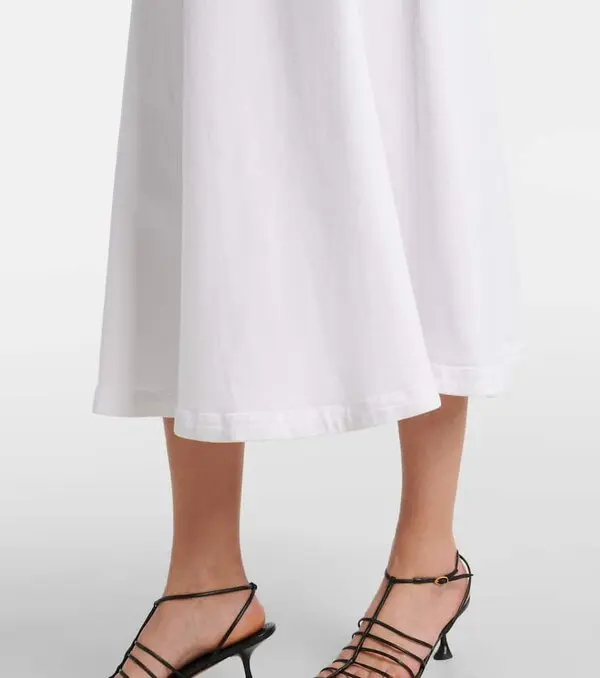Altuzarra Varda Cotton-blend Midi Skirt