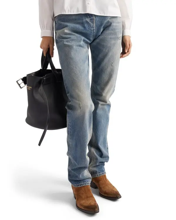 Prada Tapered Denim Jeans - Blue