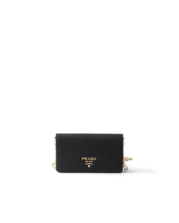 Prada Saffiano Leather Mini Bag - Black