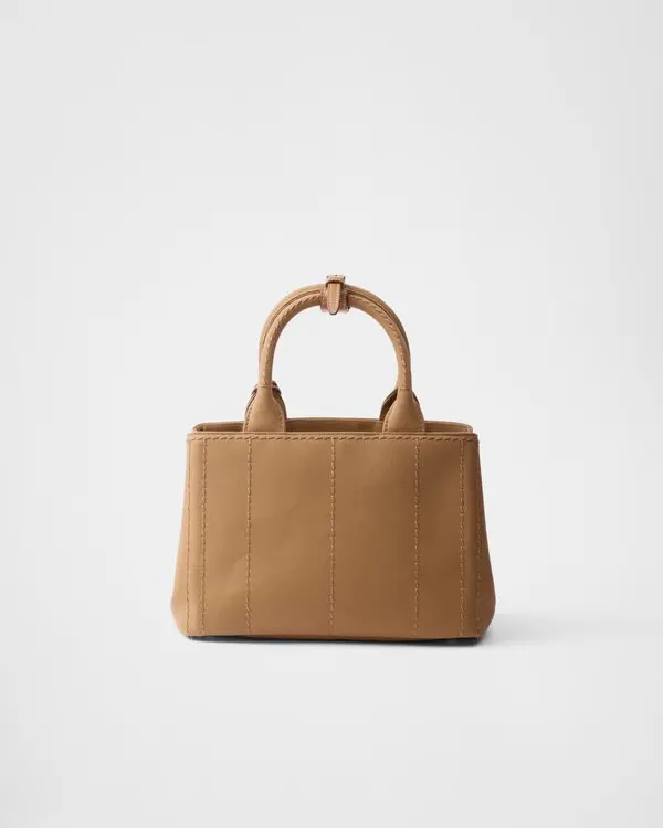 Prada Jardinière Small Cotton Canvas Handbag