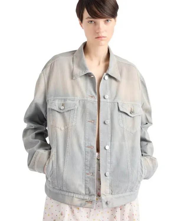 Prada Corduroy Blouson Jacket