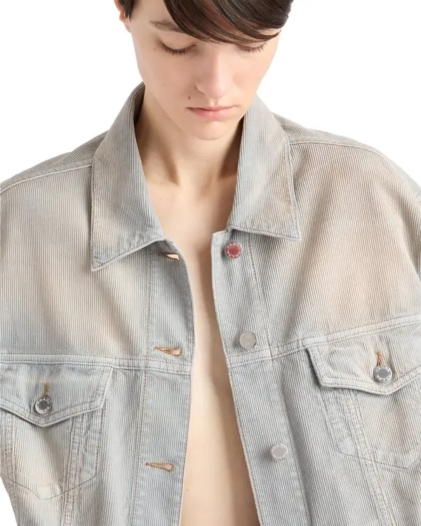 Prada Corduroy Blouson Jacket