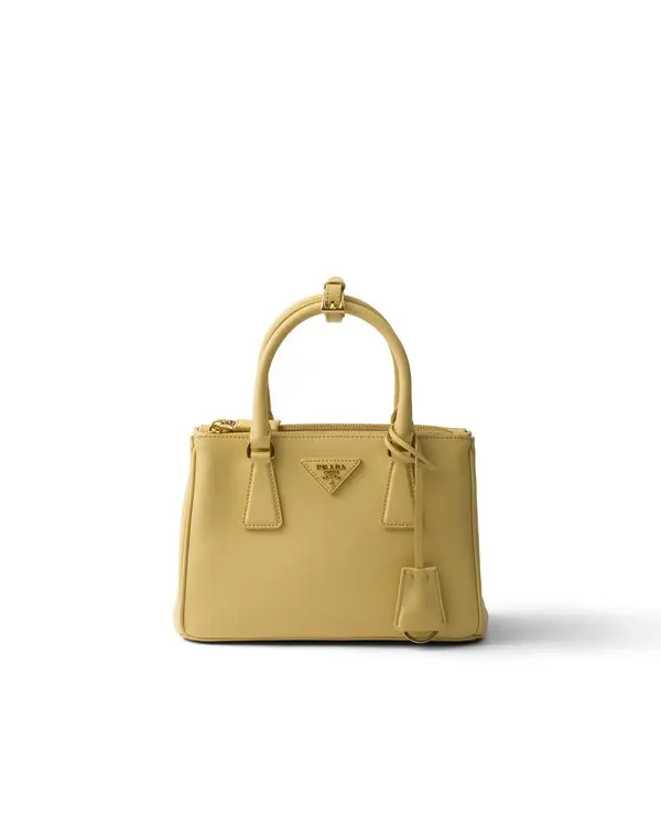 Prada Galleria Small Leather Bag - Yellow