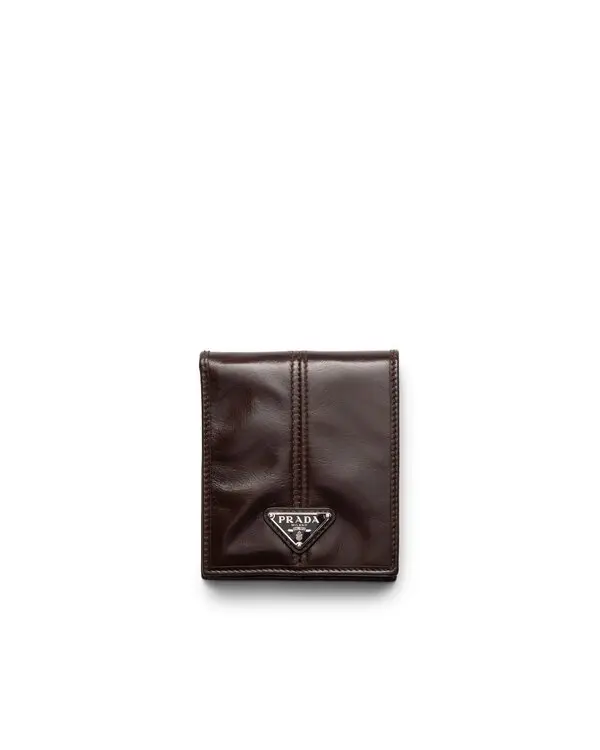 Prada Leather Wallet - Brown