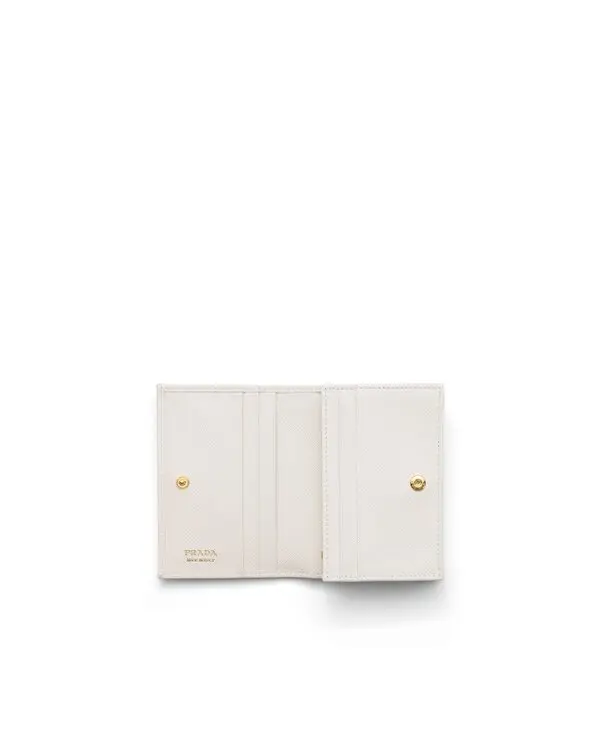 Prada Small Saffiano Leather Wallet - Neutral