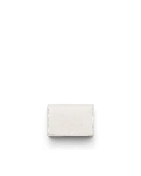 Prada Small Saffiano Leather Wallet - Neutral