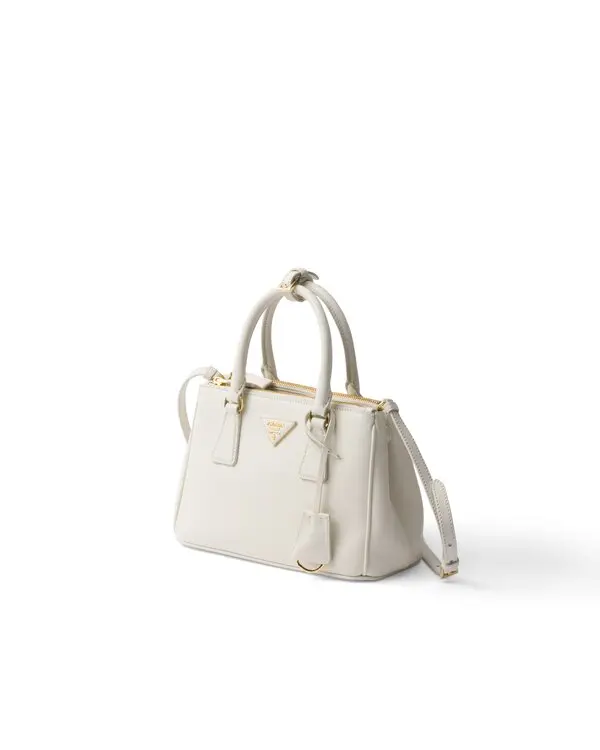 Prada Galleria Small Leather Bag - White
