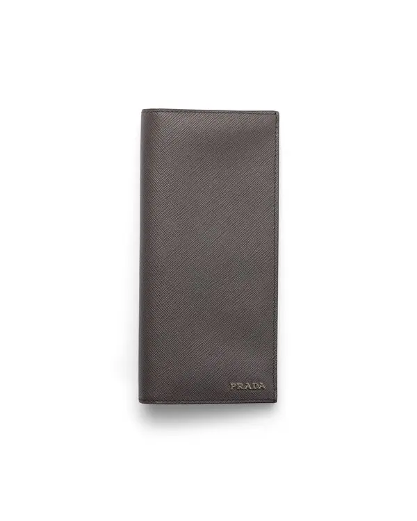 Prada Saffiano Leather Wallet - Grey