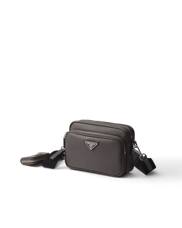 Prada Saffiano Leather Shoulder Bag - Grey