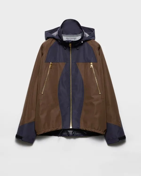 Prada Technical Fabric Blouson Jacket - Blue/tundra