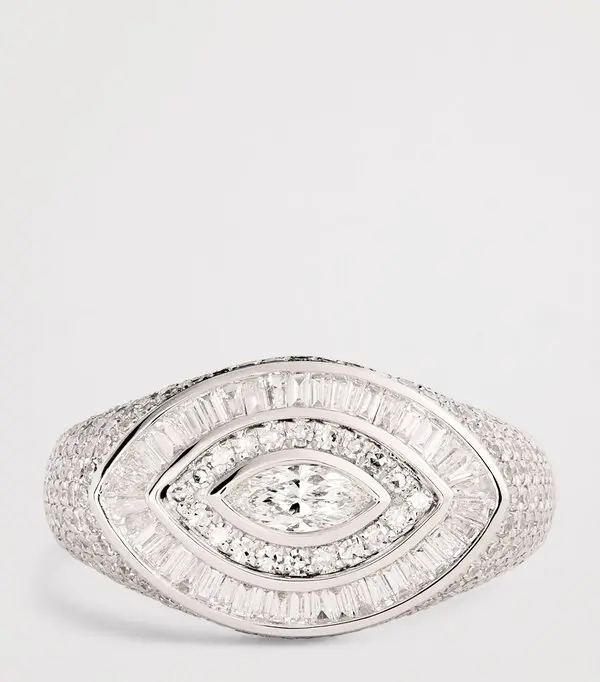 Shay 18k Gold Diamond Evil Eye Ring