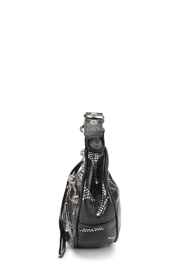 Balenciaga Embellished Le Cagole Shoulder Bag - Black