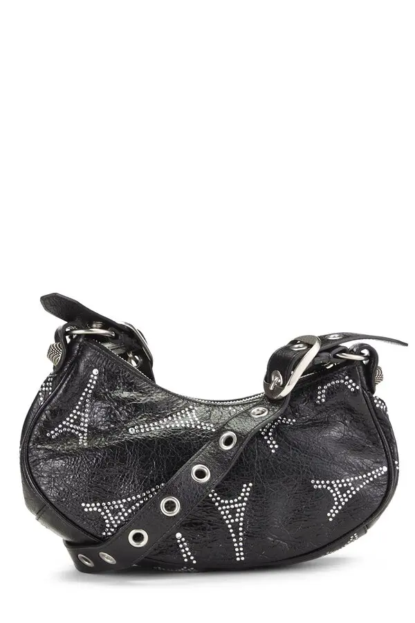 Balenciaga Embellished Le Cagole Shoulder Bag - Black