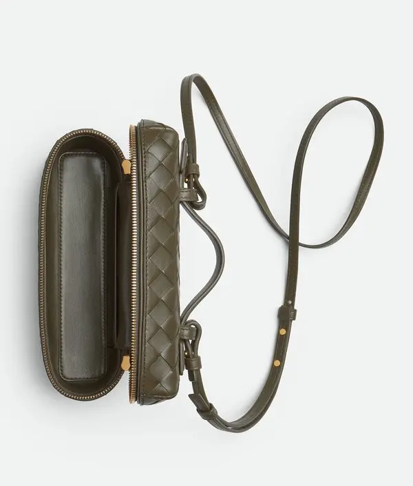 Bottega Veneta Intrecciato Leather Vanity Case - Cypress