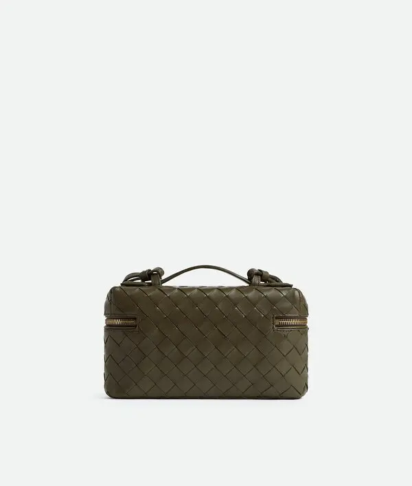 Bottega Veneta Intrecciato Leather Vanity Case - Cypress
