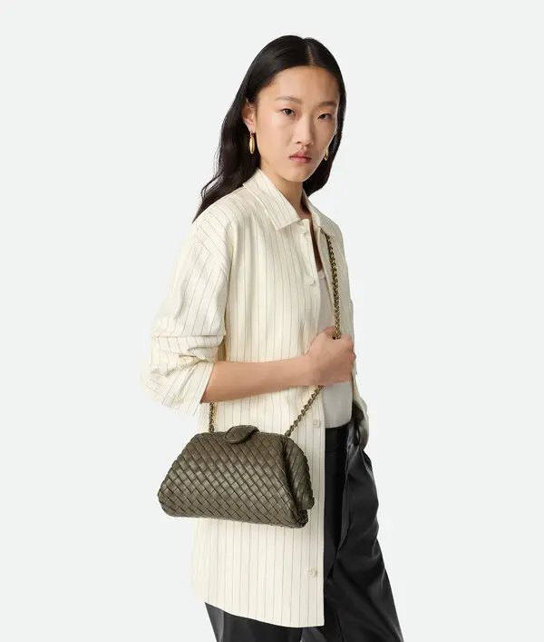 Bottega Veneta Small Lauren 1980 Clutch - Cypress