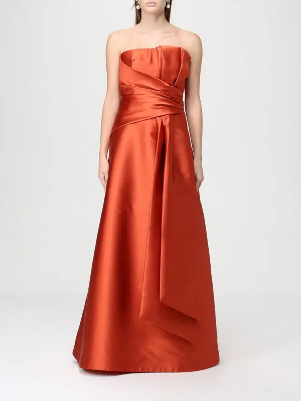 Alberta Ferretti Strapless Draped Gown