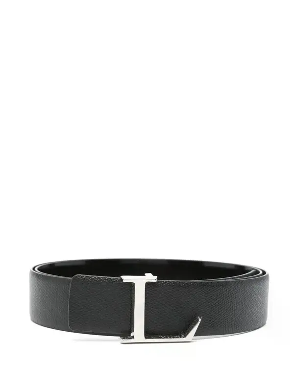 LANVIN Logo Buckle Belt - Black