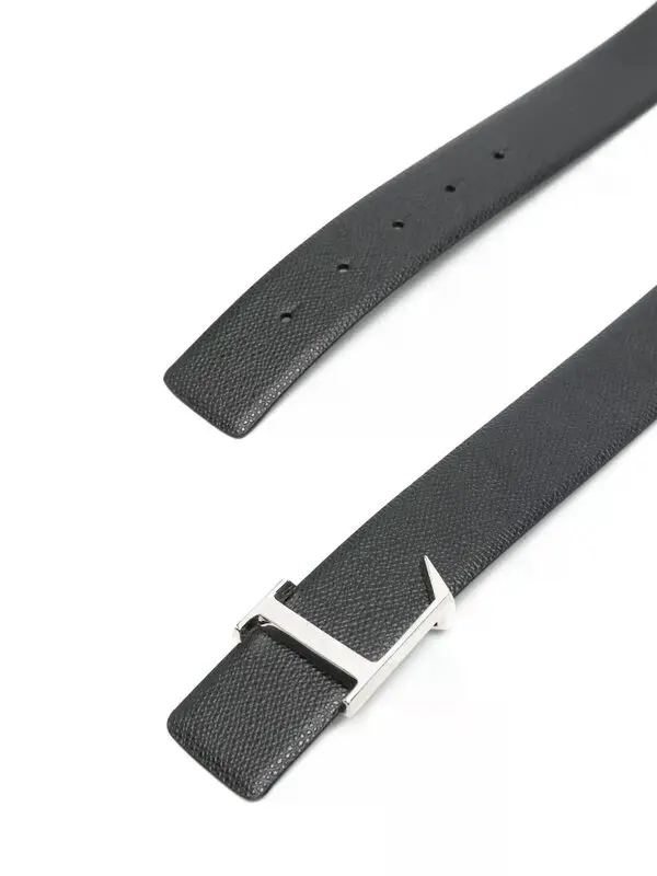 LANVIN Logo Buckle Belt