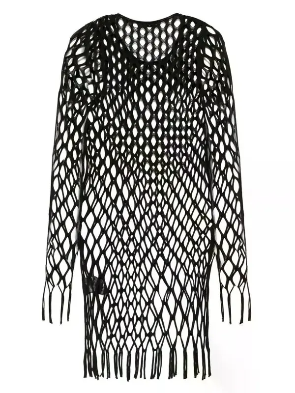 Christopher Esber Knitted Mesh Mini Dress