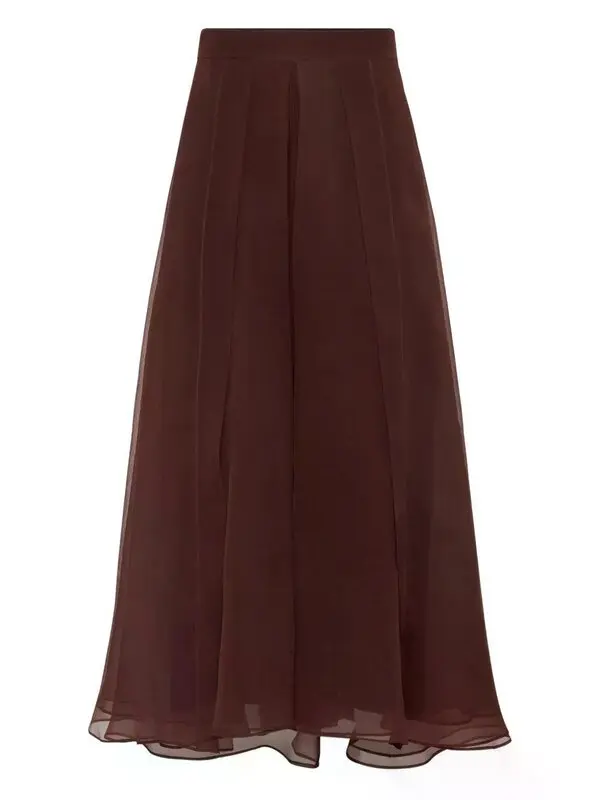 Brunello Cucinelli Silk Maxi Skirt