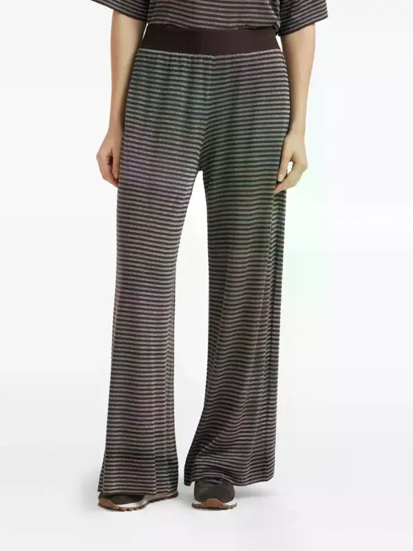 Brunello Cucinelli Striped High-waisted Trousers