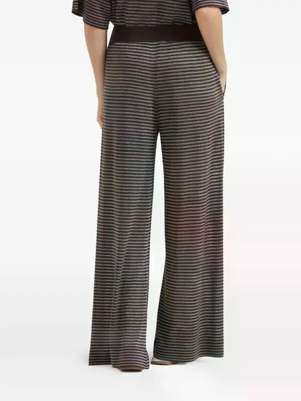 Brunello Cucinelli Striped High-waisted Trousers