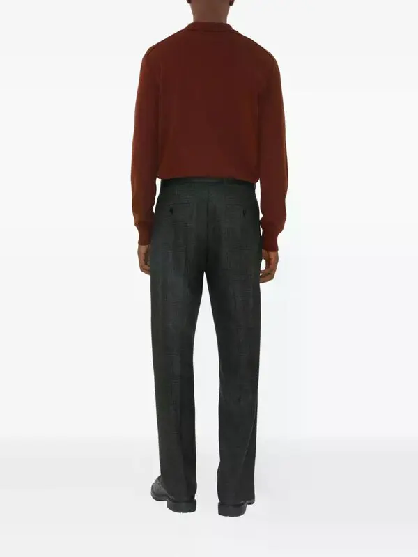 Burberry Wool Polo Shirt - Brown