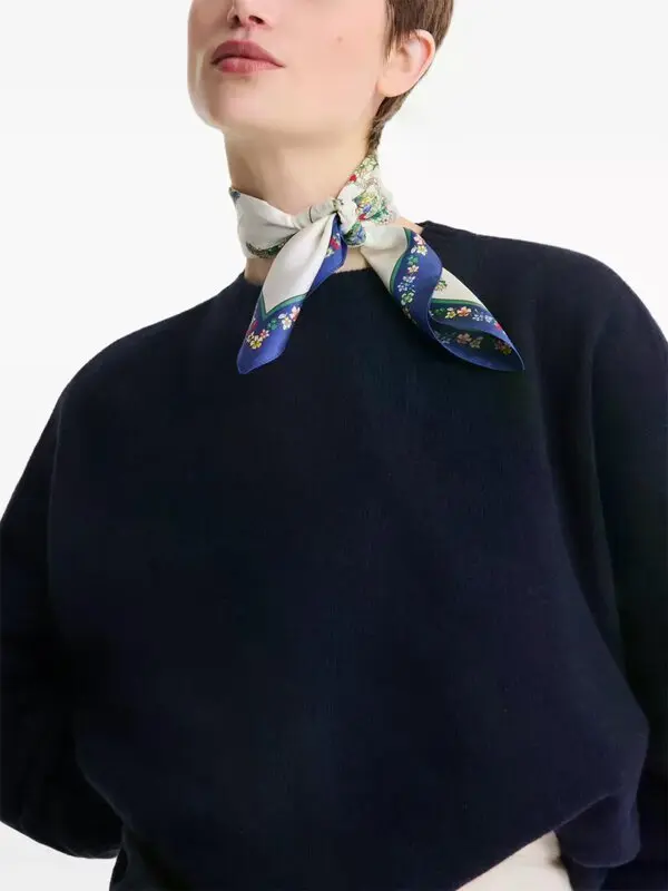 Longchamp Le Jardin Silk Scarf