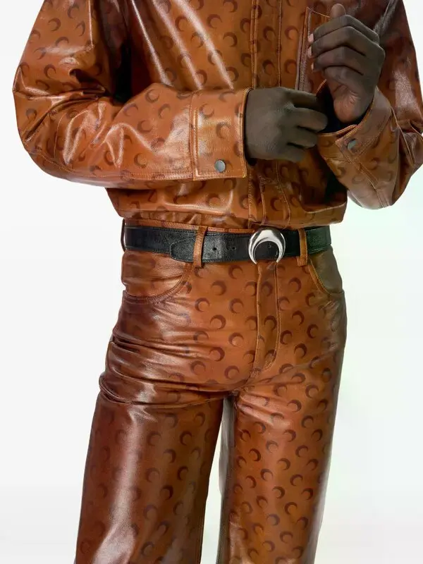 MARINE SERRE Trousers - Brown