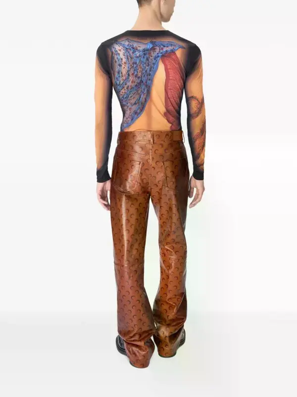 MARINE SERRE Moon Print Trousers