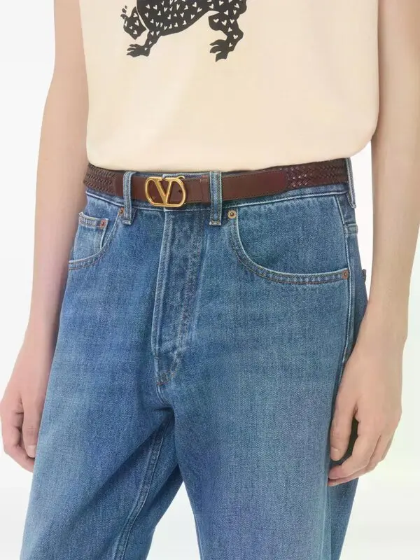 Valentino Garavani Vlogo Signature Belt - Brown