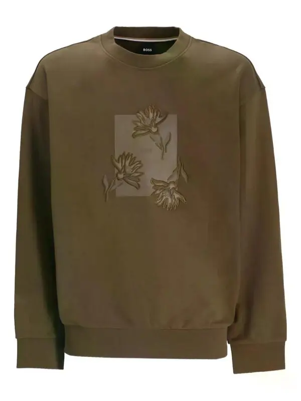 BOSS Floral Embroidered Sweatshirt