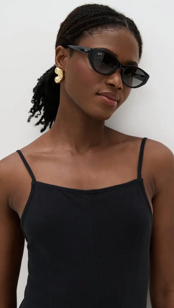 Ray-ban Oval Sunglasses - Black