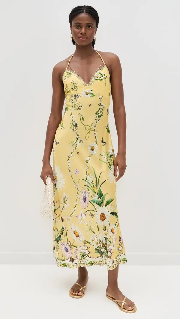 silk chain dress Miu Miu chain-straps Silk Dress | Black