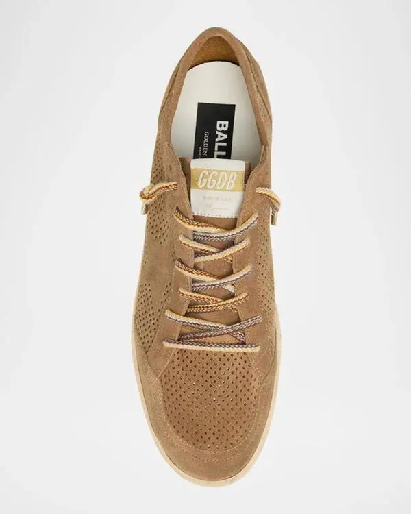 GOLDEN GOOSE Ball Star Perforated Suede Low-top Sneakers