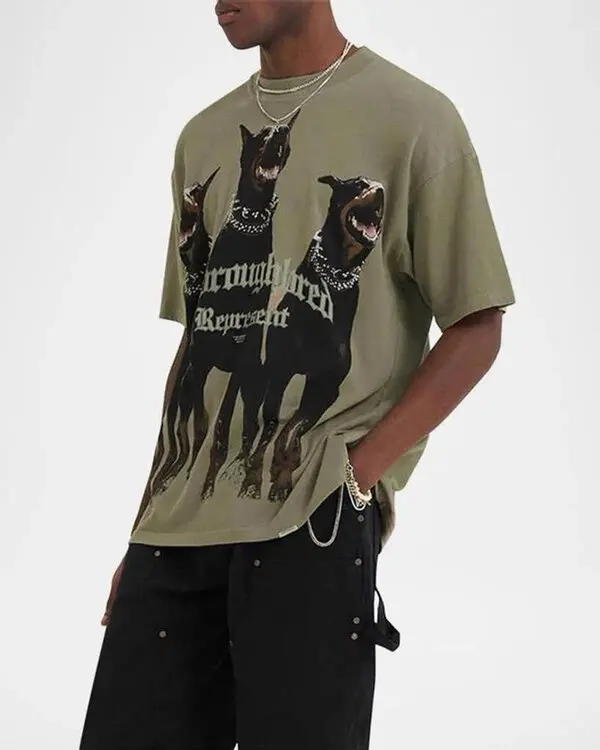 REPRESENT Apos;s Thoroughbred Graphic T-shirt - Khaki