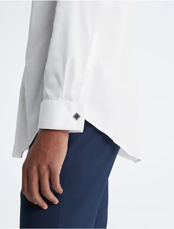 Calvin Klein Steel Calvin Klein Slim Fit Bedford French Cuff Non-Iron Dress  Shirt In White - 50% Off | Editorialist
